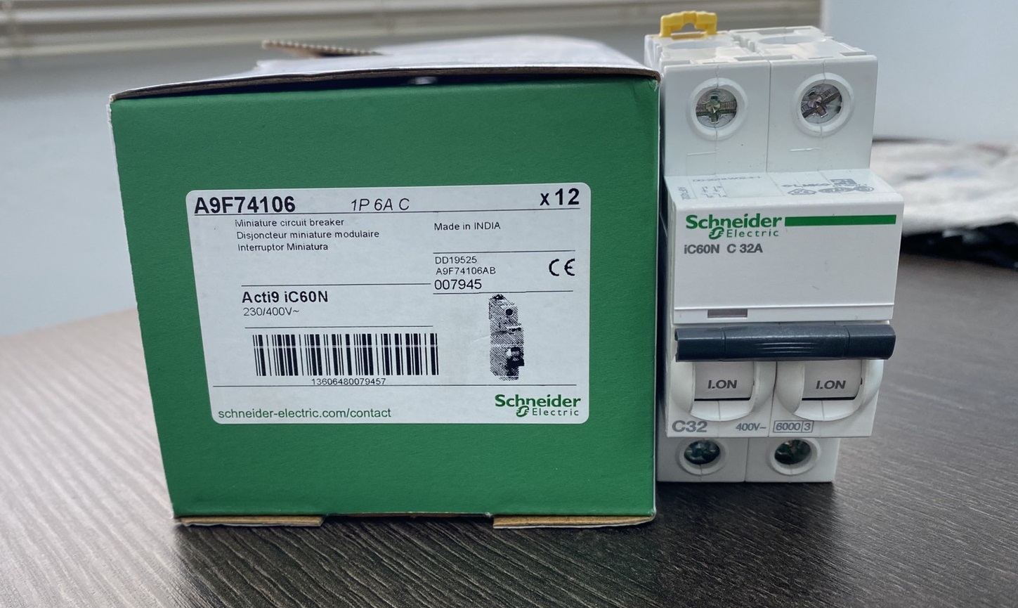 EC-0747,IC60N – miniature circuit breaker – 2P – 32A – C curve,A9F74232 – LOGICON ENGINEERING Co ...