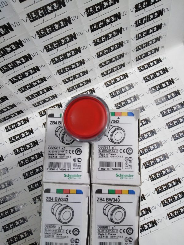 ZB4-BW343 SCHNEIDER, ZB4 Series, Push Button, 22 mm, IP69, Round (EC ...