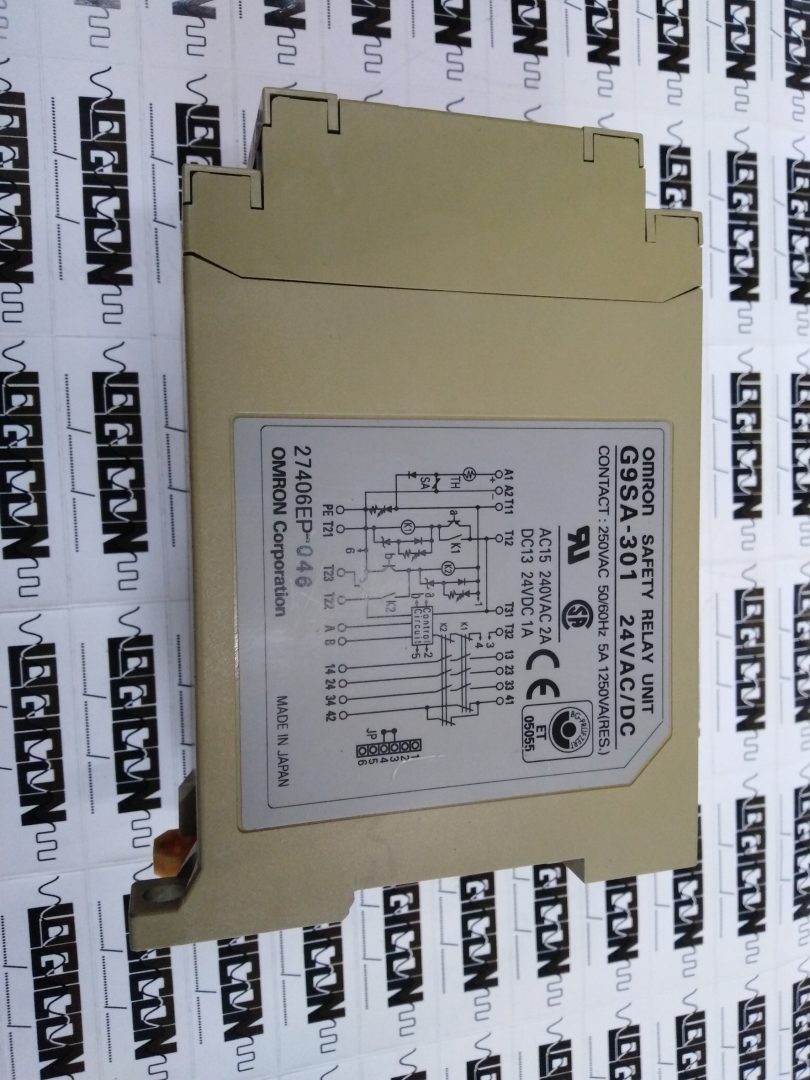 G9SA-301 OMRON SAFETY RELAY UNIT (EC-0098) – LOGICON ENGINEERING Co.,Ltd.