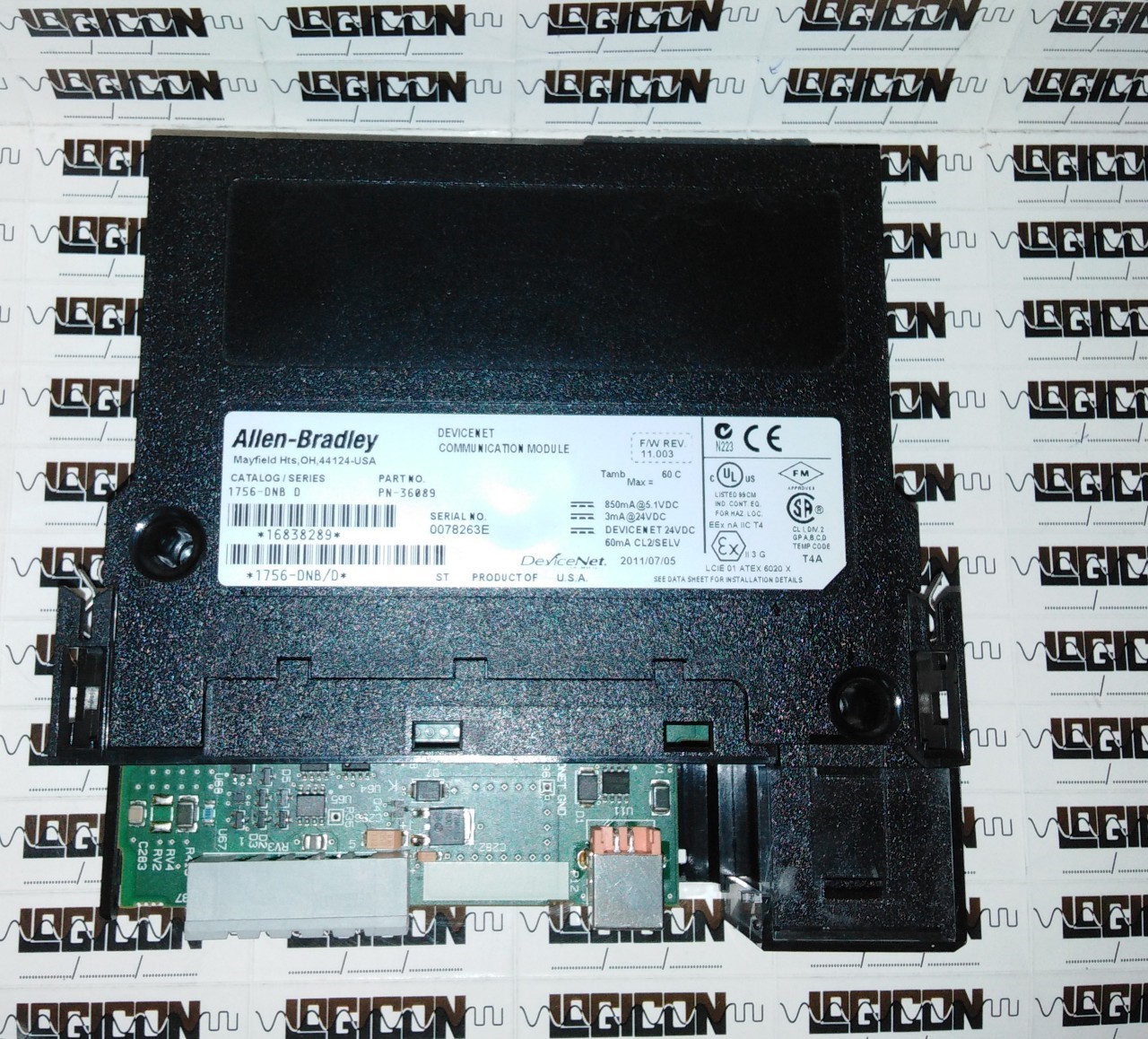 Allen Bradley 1756-dnb/d DeviceNet Communication Module Series D ...