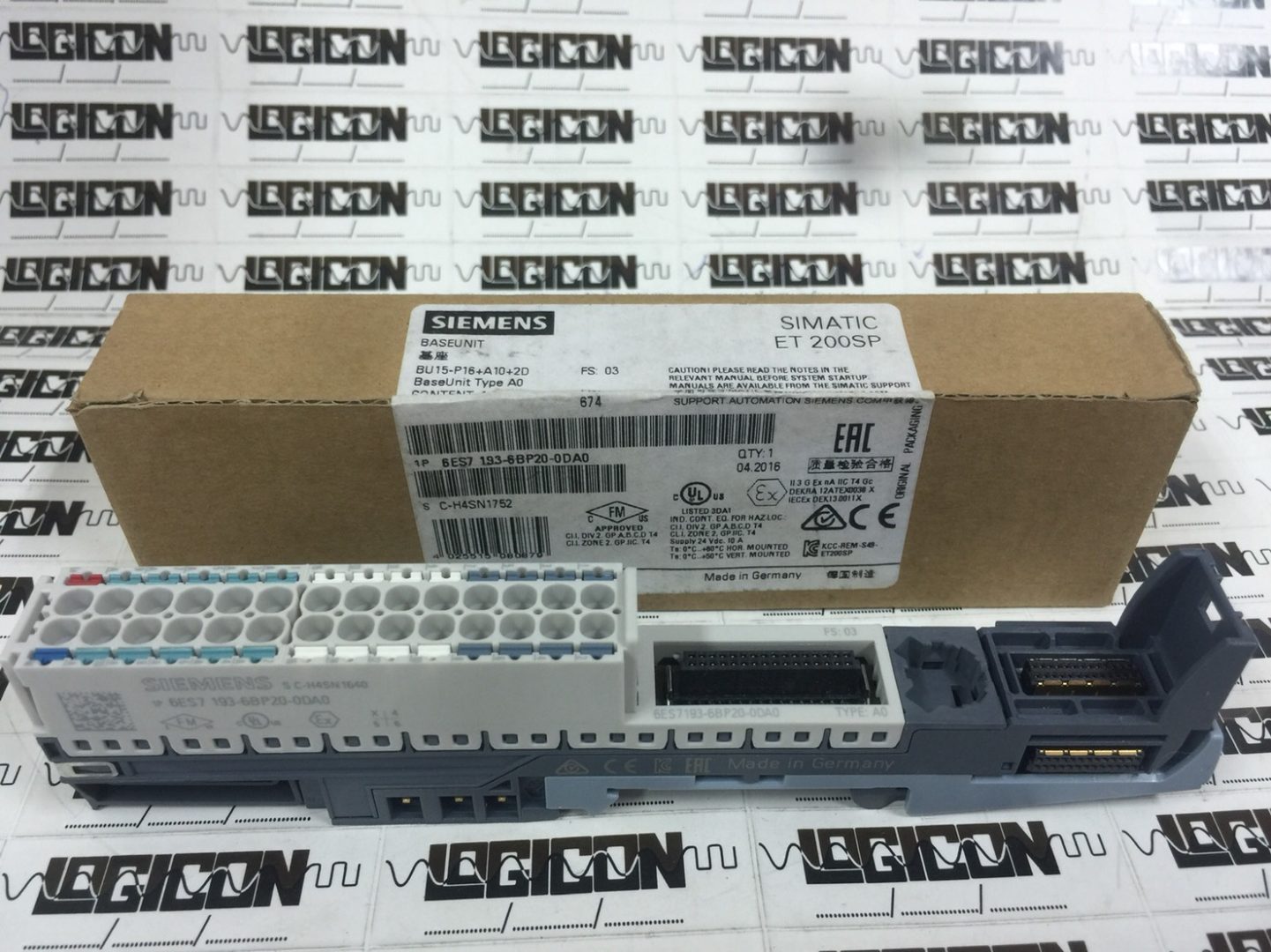 BaseUnit 6ES7193-6BP20-0DA0 – LOGICON ENGINEERING Co.,Ltd.